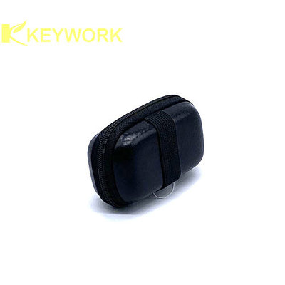 Black Unisex Folding EVA PU Leather Reading Eyewear Glasses Cases Protective